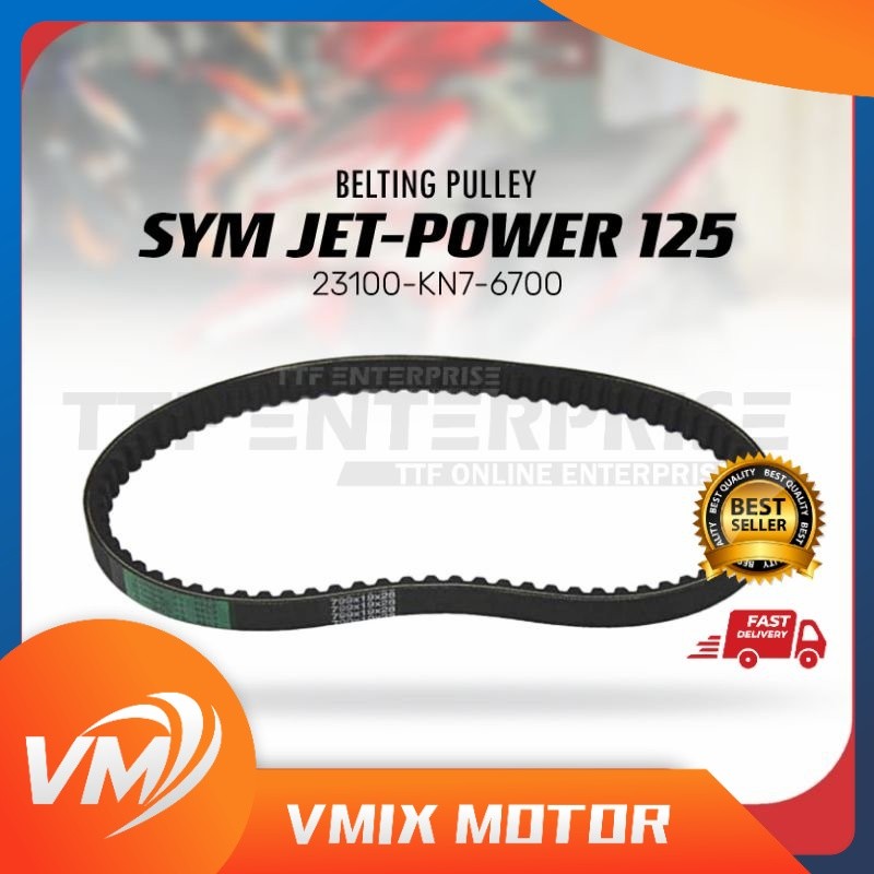SYM JET-POWER125 BELTING PULLEY 23100-KN7-6700 TIMING BELT V-BELT ...