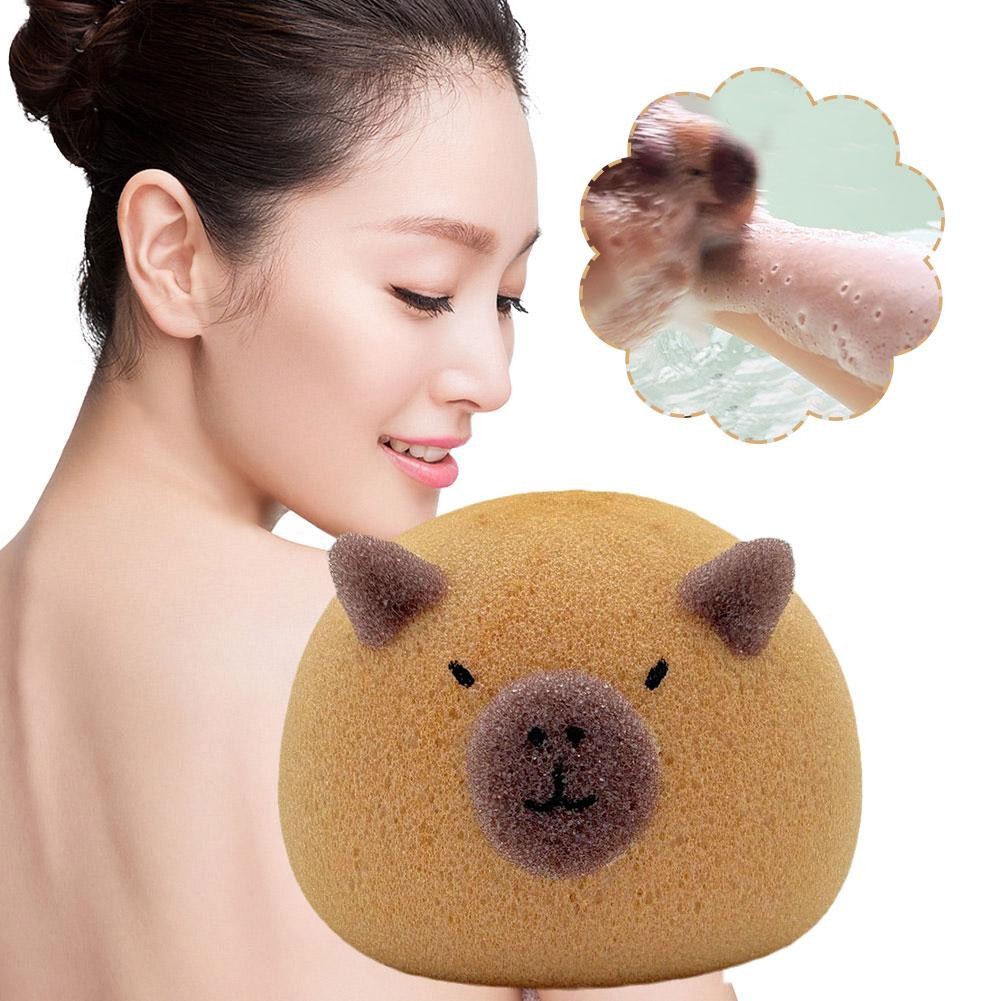 Capybara Bath Sponge Ball Capybara Bathtub Body Salt Bath Bubble Oil ...