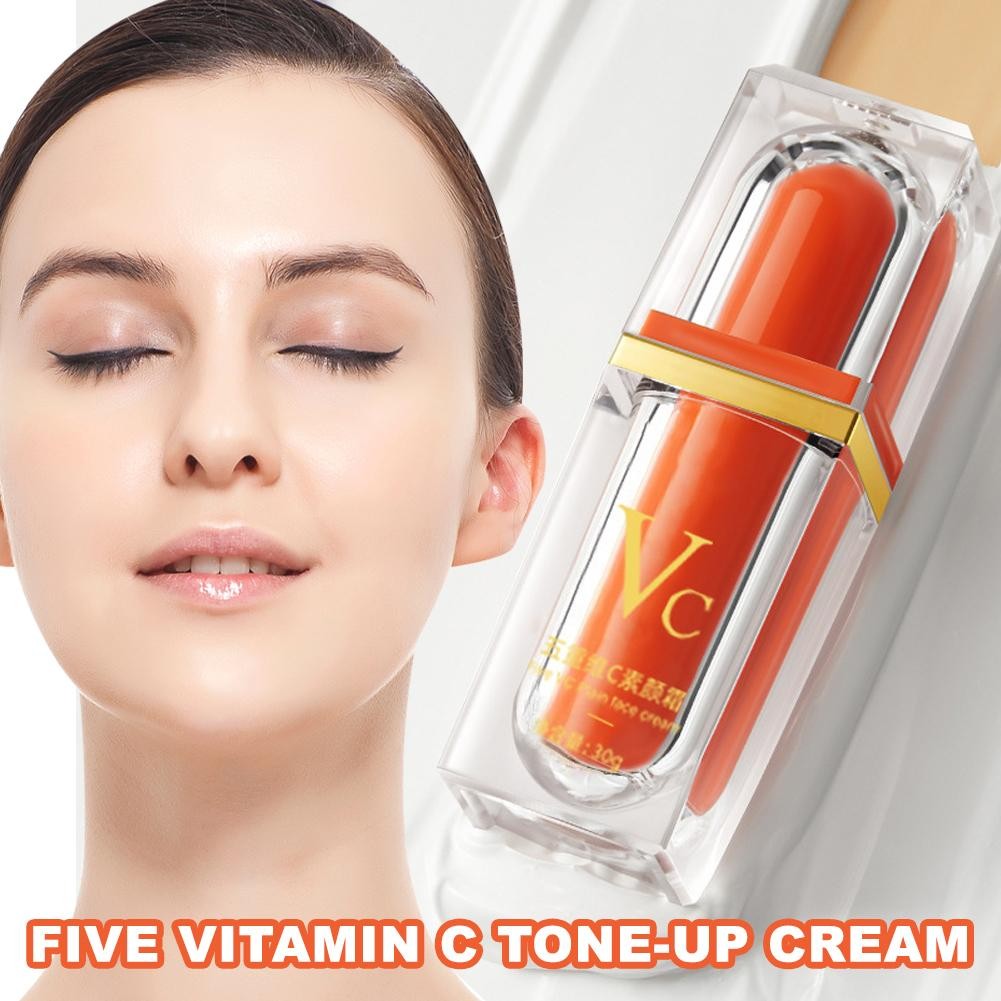 Five Vitamin C Tone-up Cream Deep Hydration Brightening Skin Cream ...