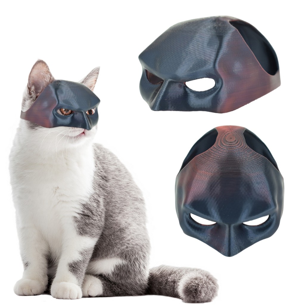 Becrtsog-Bat Cat Avenger Face Cushion Cat Cosplay Hat Halloween Party ...