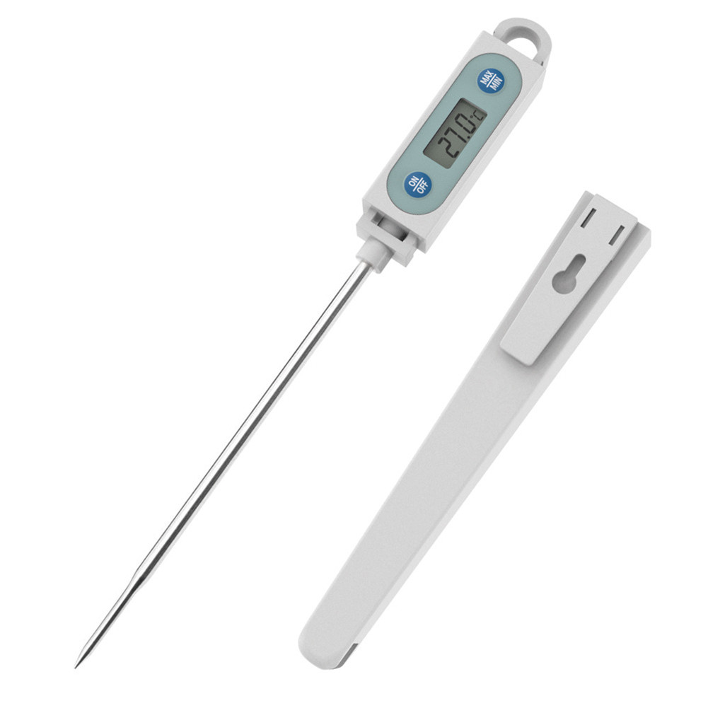 Electronic Digital Food Thermometer Kitchen Baked Goods Stainless Steel ...