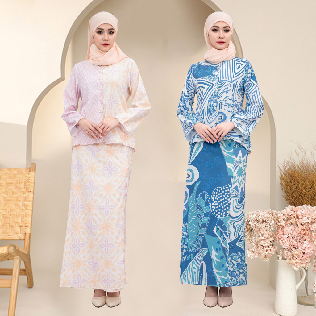 Baju Sulaman Batik Kurung Moden Baju Raya 2025 SET TUNIC kurung kedah ...