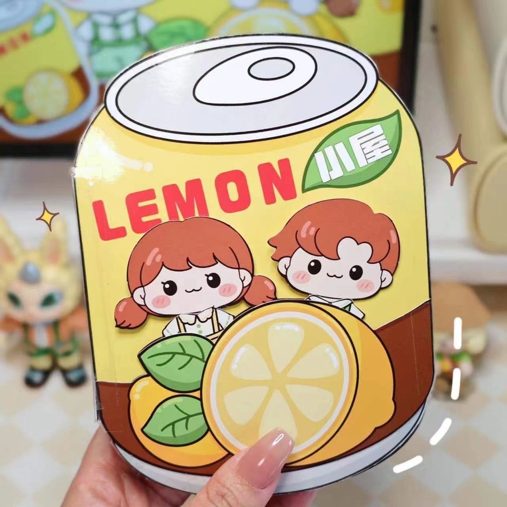 Quiet book doll house paper house book Lemon house quiet book Cut-Free ...