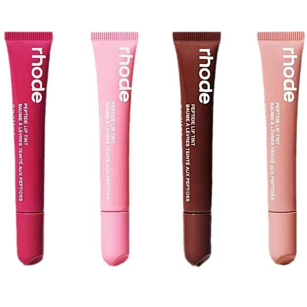 New Rhode Lip Gloss Lipstick Lip Moisturizing Colored Lip Balm ribbon ...
