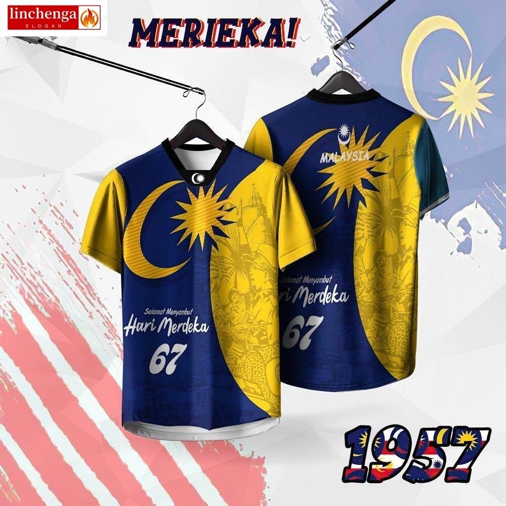 T-shirt Merdeka Malaysia Day Jersey Theme Baju T-shirt Kemerdekaan ...
