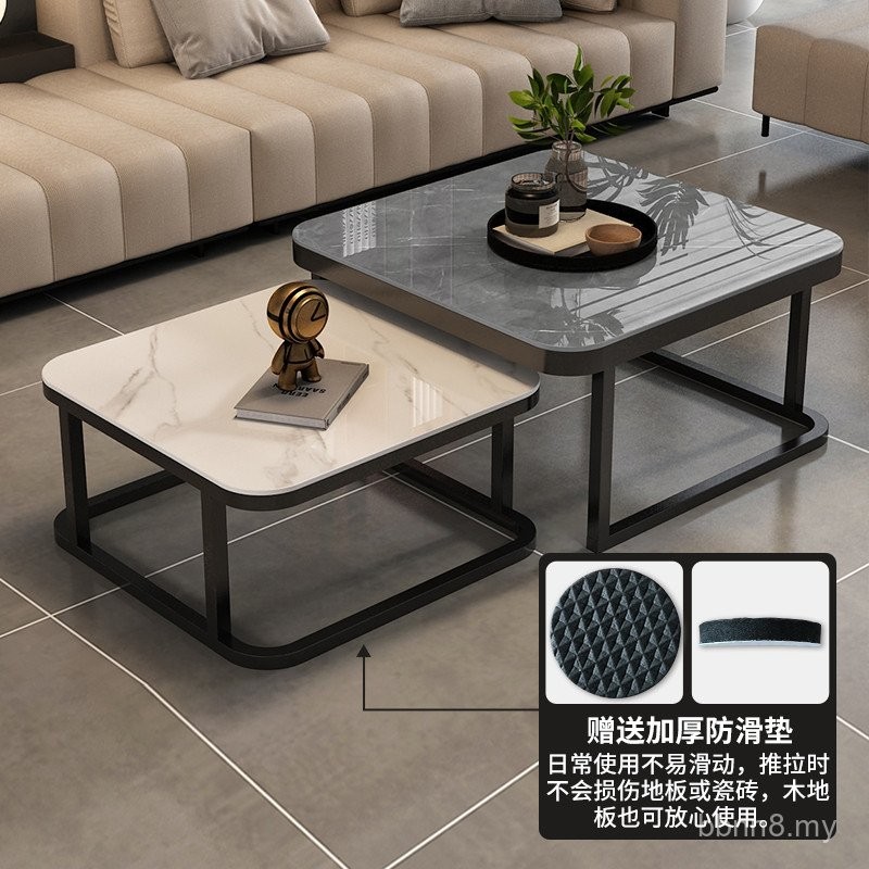 Meja kopi, ruang tamu, rumah tangga, pangsapuri kecil, gaya baru 2024 ...
