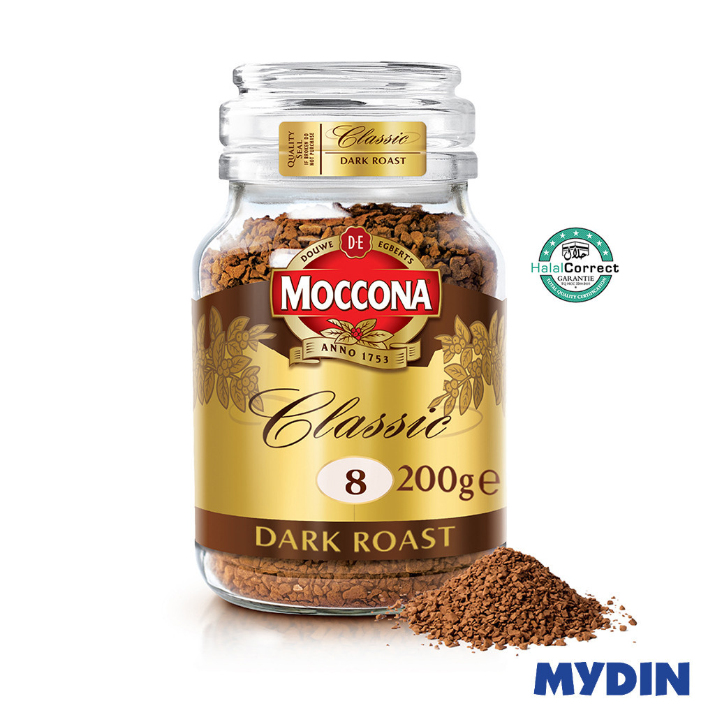 Moccona Classic Dark Roast Freeze Dried Instant Coffee (200g) | Shopee ...