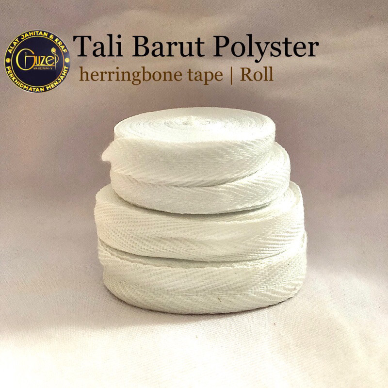 Tali Barut / Tali Kain Cotton Putih 10mm, 12mm, 16mm, 18mm | Shopee ...