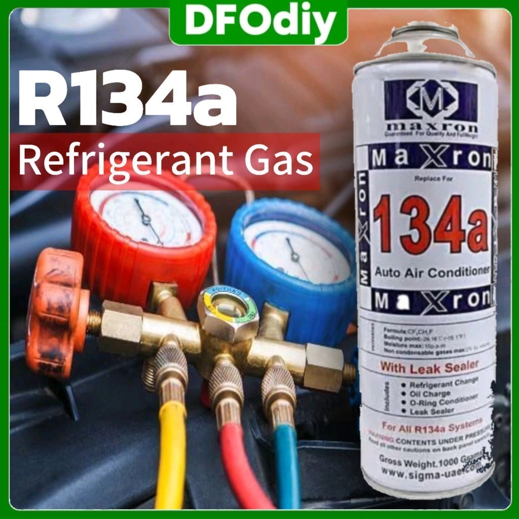 DFOdiy R134a Gas R134a MAXRON R134a Aircond Refrigerant Gas Car ...