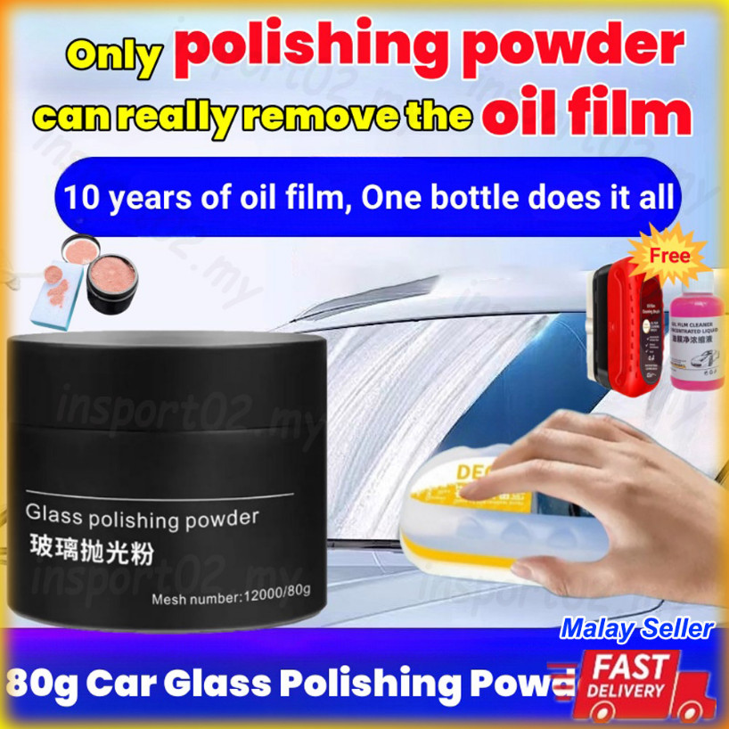 🔥Glass Polishing Powder Set🔥 80g Car Premium Watermark Oil Film Removal ...