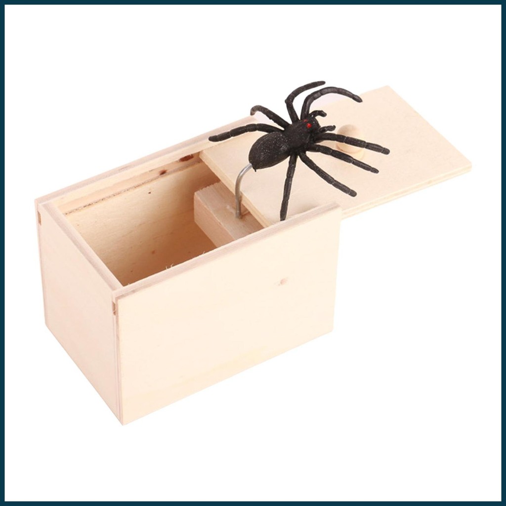 Spider In A Box Prank Soft Rubber Spider Prank Fun Joke Scarebox Toy ...