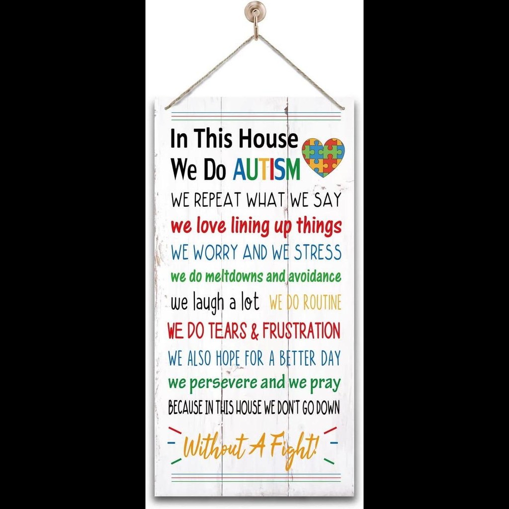 Autism Awareness Wood Sign Motivational Wall Decor for Home Autism ...