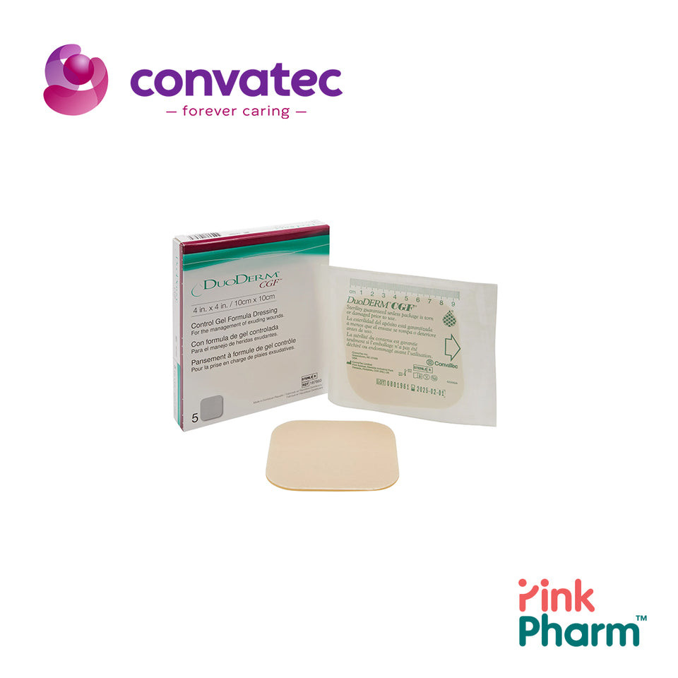 Convatec DUODERM CGF Control Gel Formula Dressing Wound Size 4x4 cm (5 ...