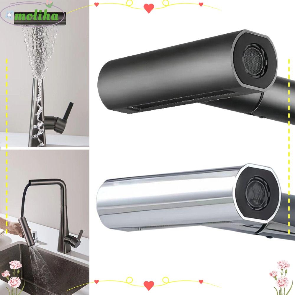 MOLIHA Waterfall Kitchen Faucet, Anti-splash Adjustable Pull-out ...