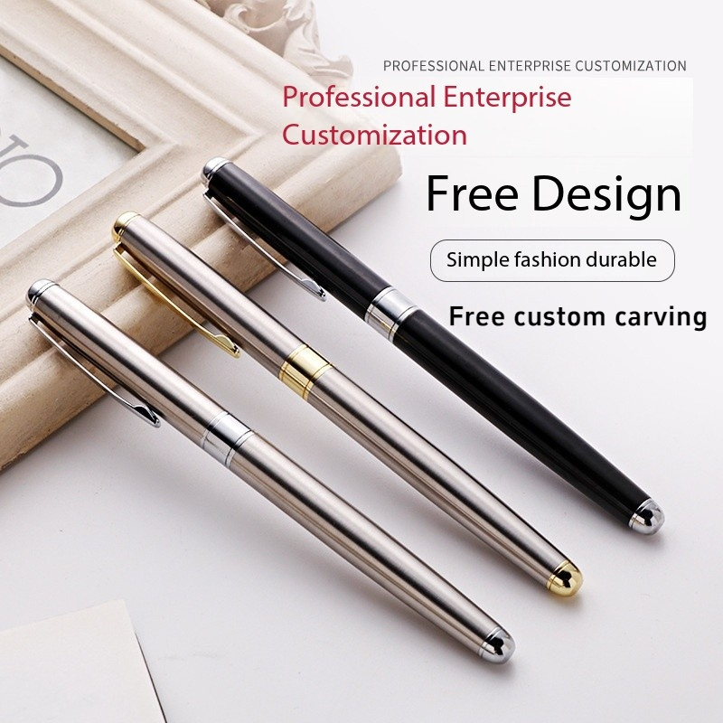 Free Custom Engraving Metal Business Signature Fountain Pen Simple ...