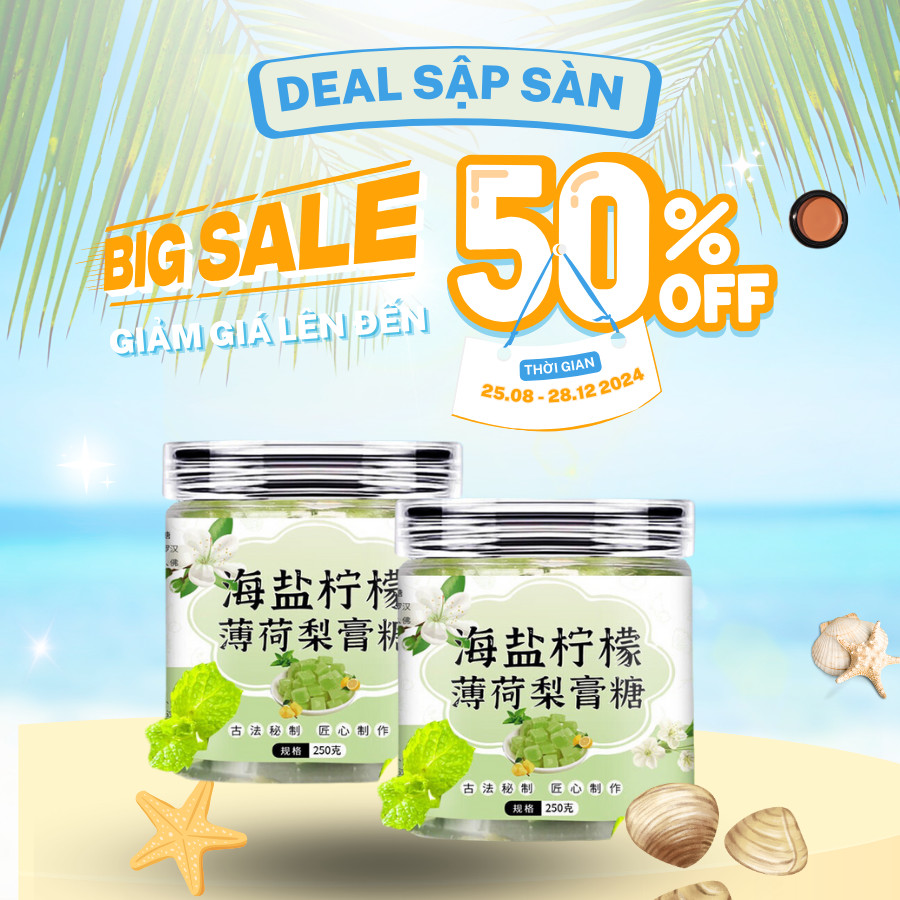 Pear Mint Lemon Salt Candy 250G Clears Heat, Eliminates Phlegm, Reduces ...