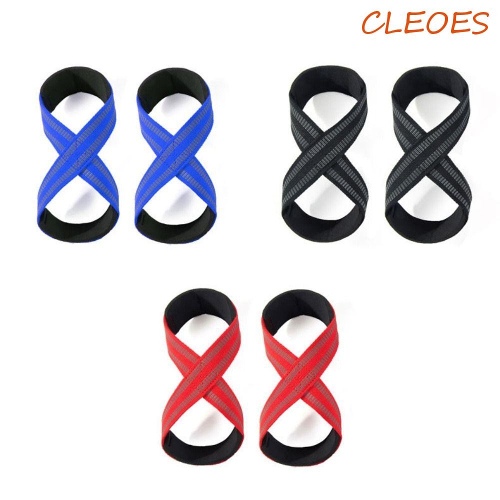 CLEOES Weight Lifting Wrist Straps Pull-in Strap Fitness Training ...
