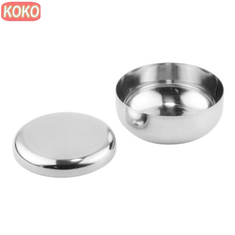 BYK Korean Stainless Steel Rice Bowl Dish Korea Warm Bowl Traditional ...