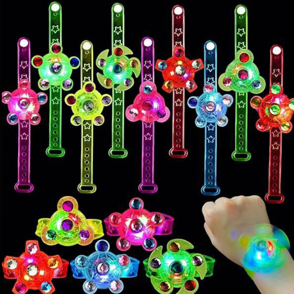greensea| Light Up Gyro Watch Light-up Spinner Bracelet Colorful Led ...