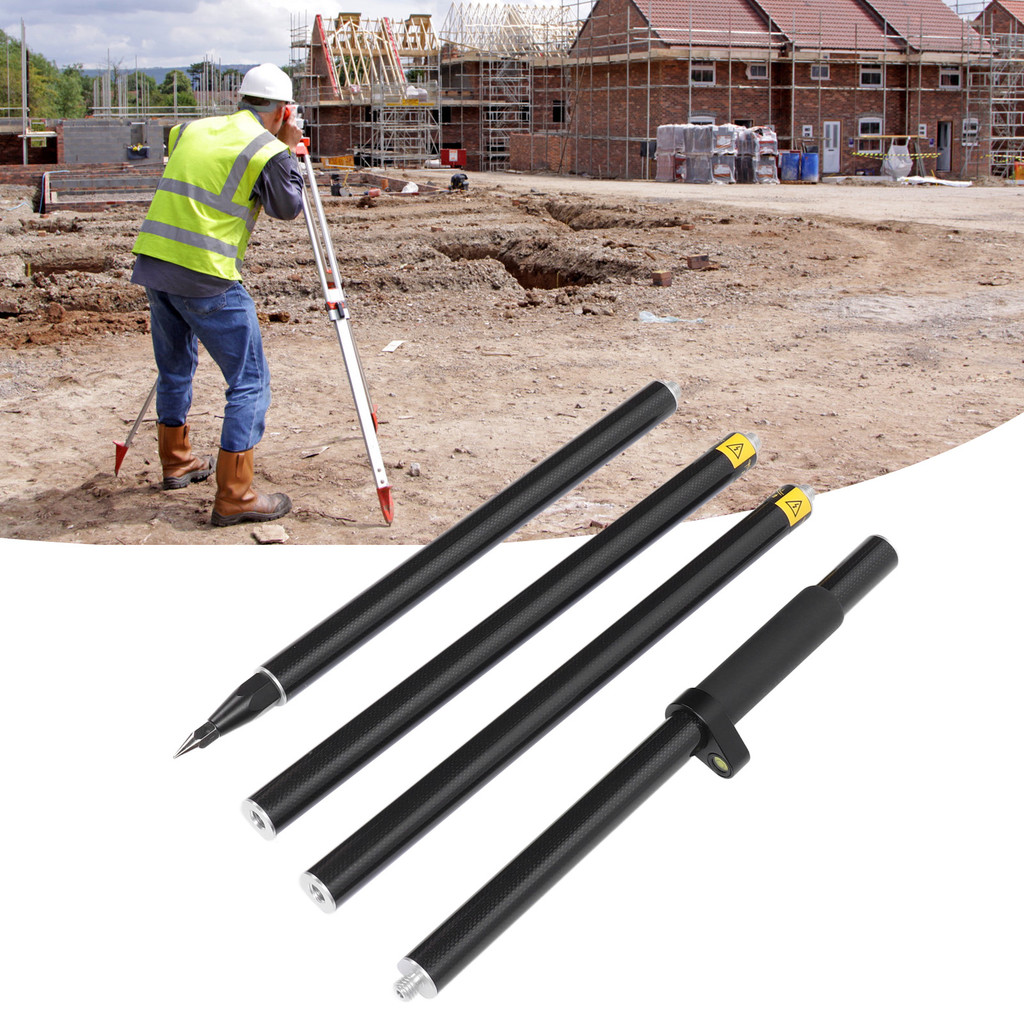[CSS] 2 Meter 4 Section Survey Pole RTK GPS Carbon Fibre Surveying ...