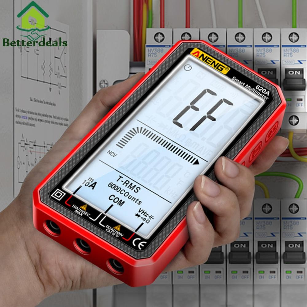 Digital Smart Multimeter 6000 Counts Transistor Tester Ohm Hz ...