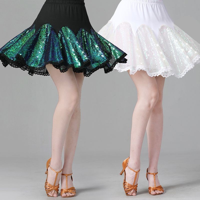 Square Dance Costume Embroidered Sequined Bust Large Swing Short Skirt ...