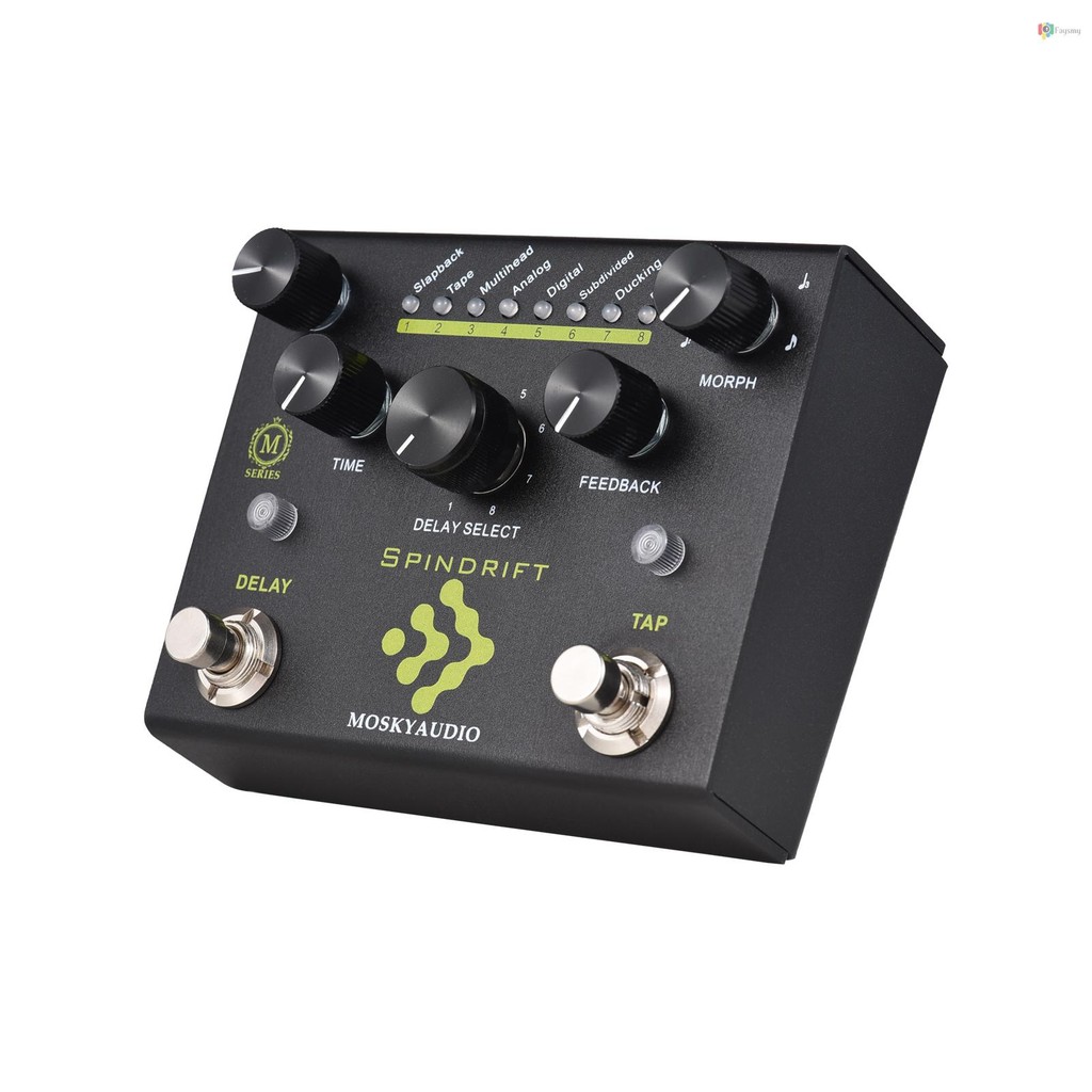 MOSKYAudio Guitar Effect Pedal Digital Delay with TAP Dual Footswitch ...