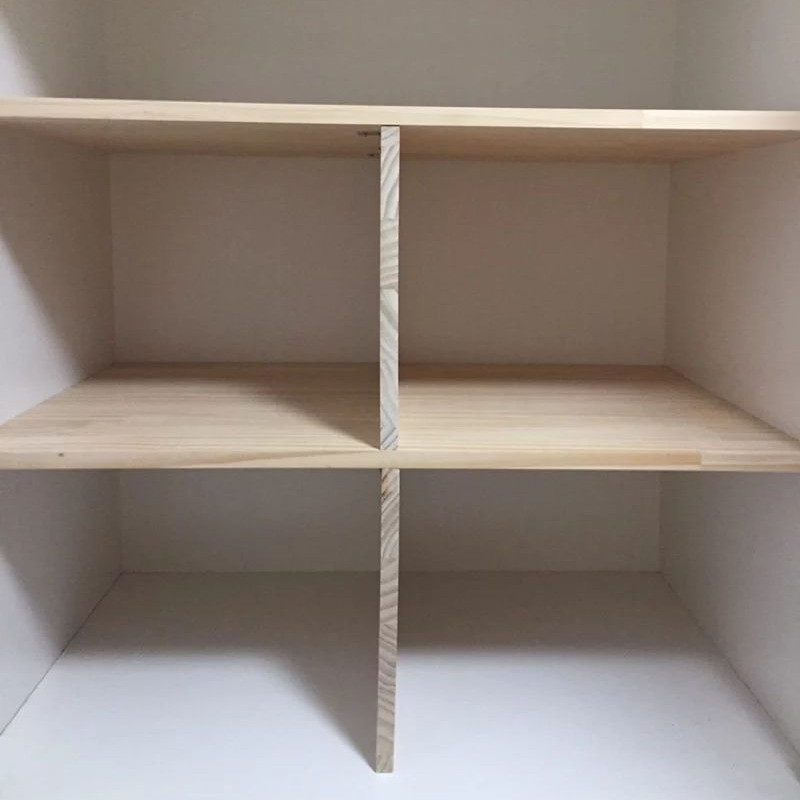 Customized Wardrobe Storage Layered Partition Modified Solid Wood Board ...