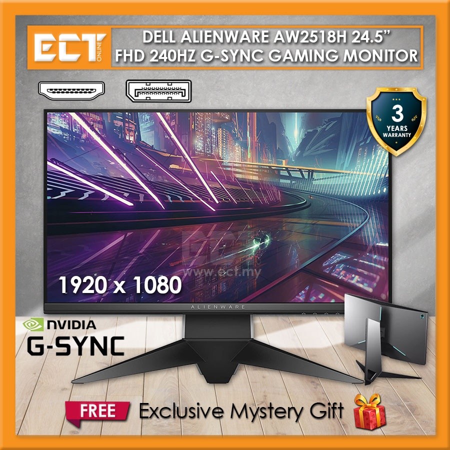 Dell Alienware AW2518H 24.5" FHD 240Hz G-Sync Gaming Monitor | Shopee ...