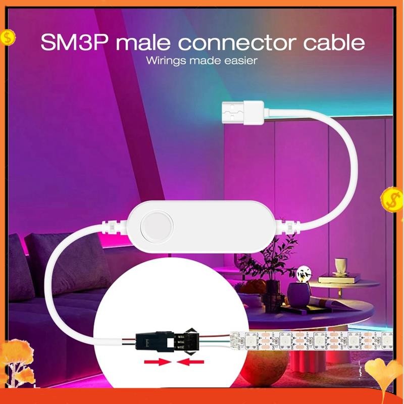 WLED ESP32 Mini LED Strip Controller LED Strip Controller withMic Mode ...