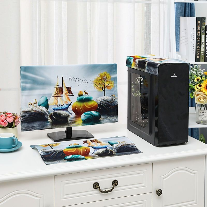 3pc ️Computer dust cover 电脑防尘罩 home decoration dust cover dirt ...