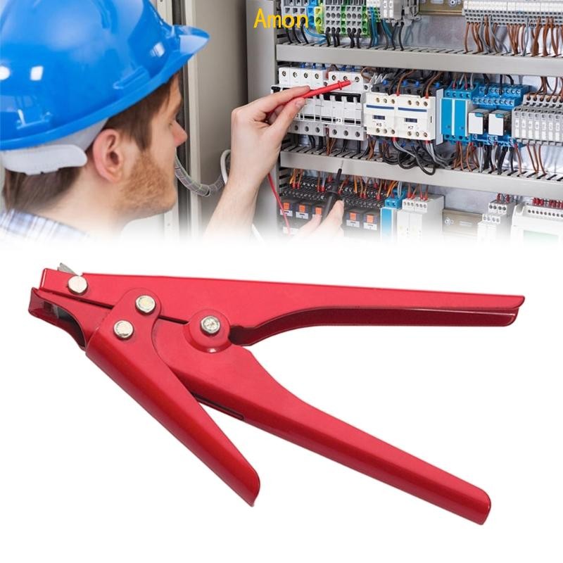 Amon Cable Tie Tensioning and Cutting Tool for Plastic Nylon Cable Tie ...