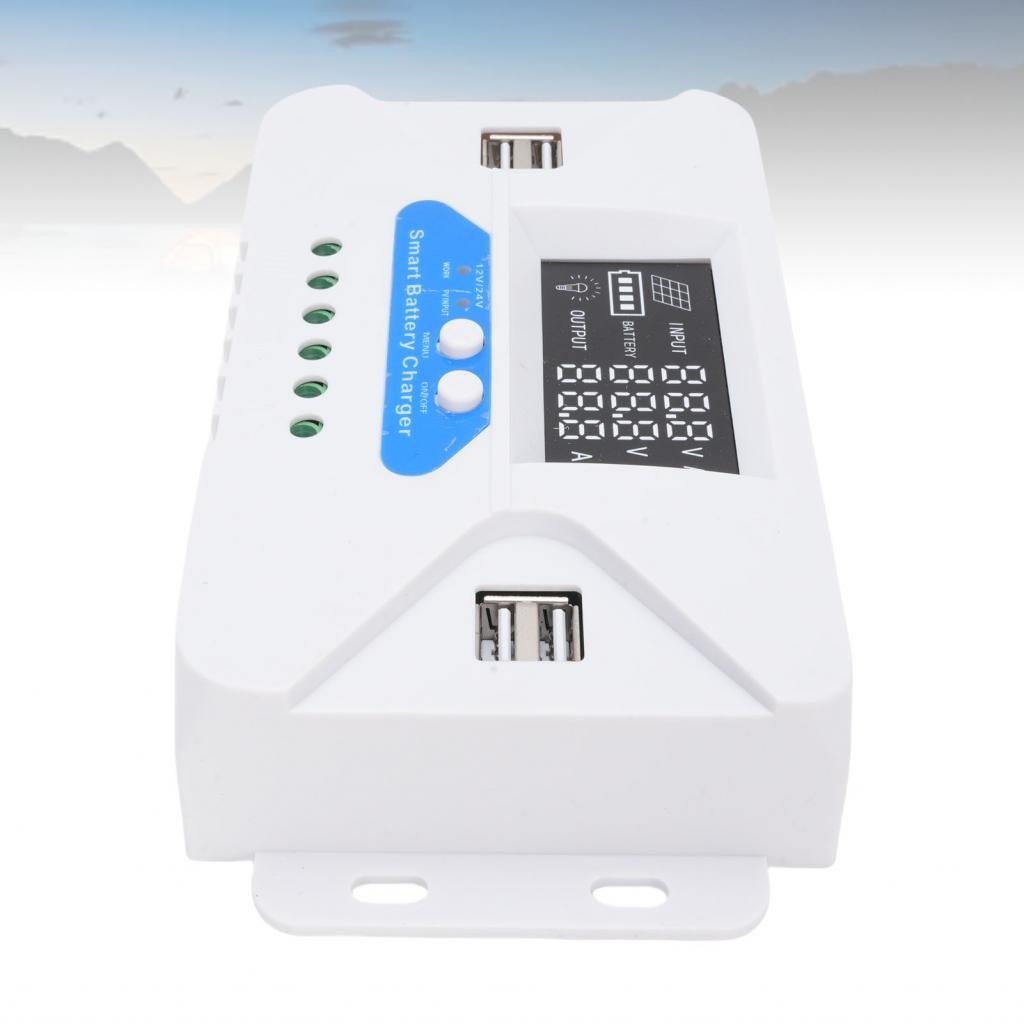 Solar Charge Controller 4 USB Ports Panel Regulator 20A for Tablets ...