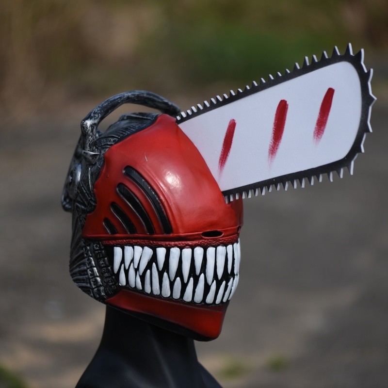 Chainsaw Man Headgear Halloween Influencer Live Handsome Cool Whole Cup ...