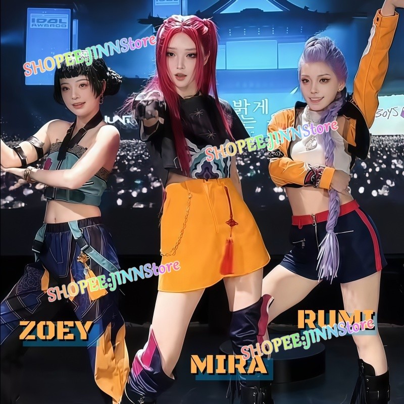 Jinn Rumi Zoe Mira Cosplay Costume | K-Pop Demon Hunters Anime Party ...