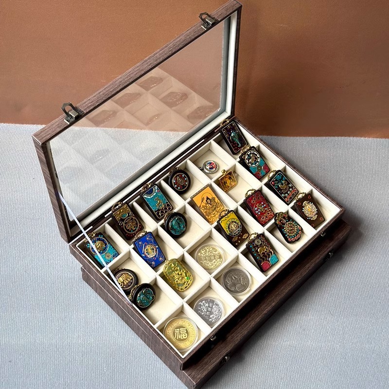 Amulet Display Box › Amulet Storage Box Amulet Tang Card Box Anti-dust ...