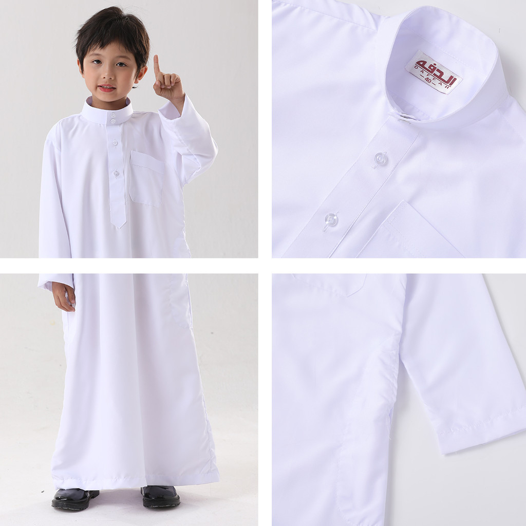 Kids Jubah kanak-kanak 4-15 Tahun Tahfiz Budak Muslim Jubah Kurta ...