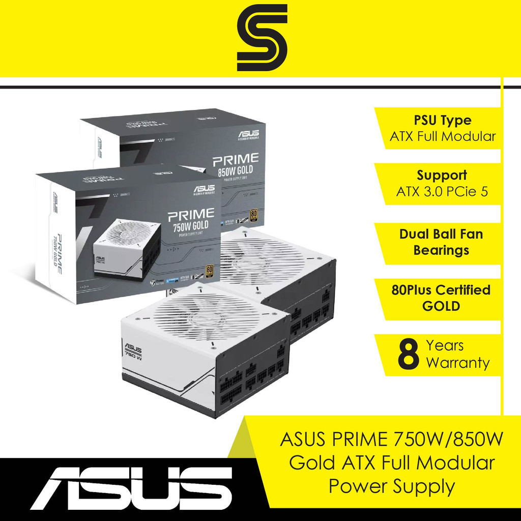 ASUS PRIME AP-750G | AP-850G Gold ATX Full Modular Power Supply - 750W | 850W | Shopee Malaysia