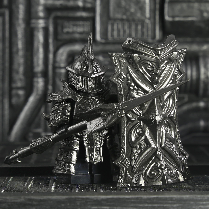 Demon's Souls Building Black Tower Knight Blocks Long Sword and Cards ...