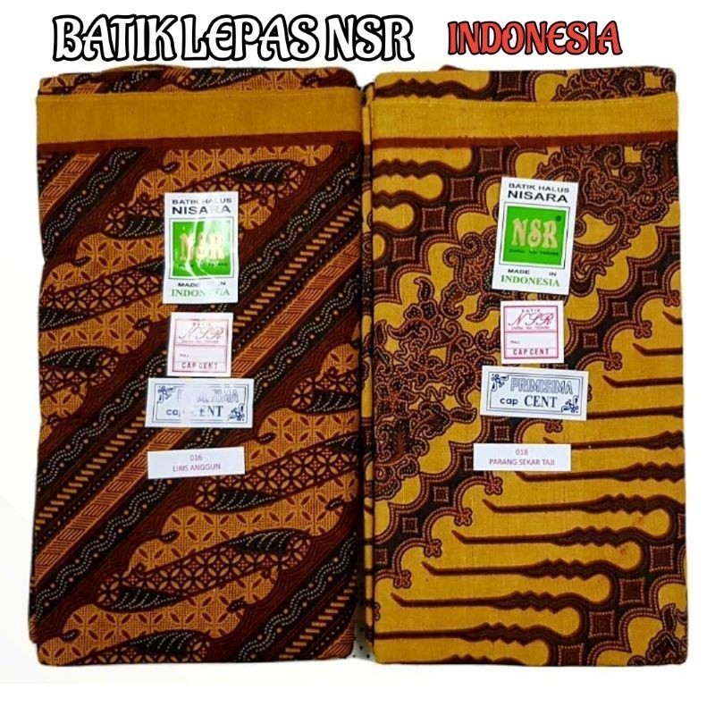 Kain Batik Lepas Panjang Belit NSR 100% Original Indonesia WARNA ...