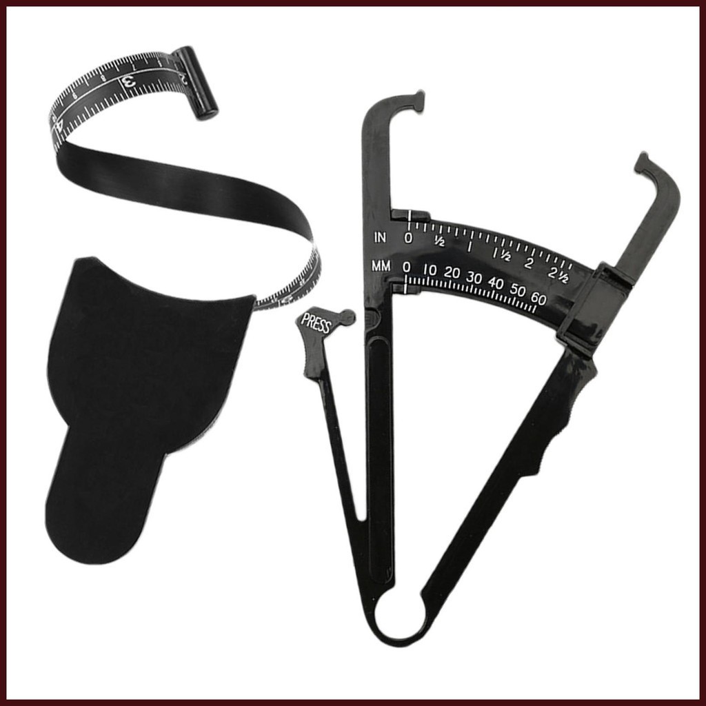 Skin Fold Caliper Fat Measurement Clip Body Fat Skinfold Tester Caliper ...