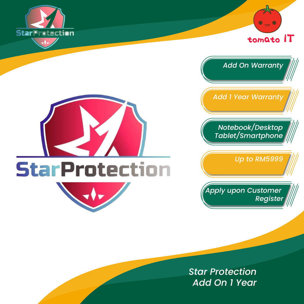 Star Protection- Add 1 Year Warranty For Notebook/Desktop/Tablet ...