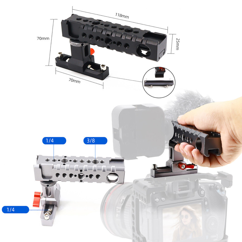 Aluminum Quick Release NATO Top Handle Hand Grip with 70mm NATO Cold ...