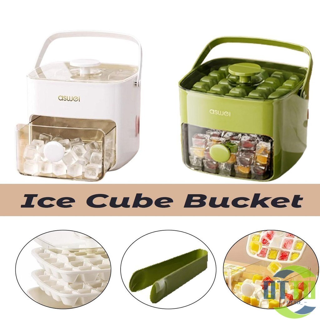 48 GridsIce Ice Cube Tray with Lid, Ice Cube Trays Box for Freezer with ...