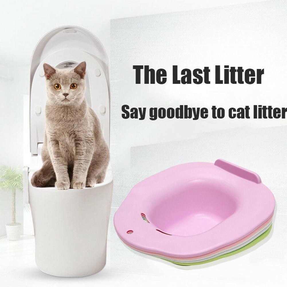 Plastic Cat Toilet Training Kit Pets Litter Pottytray Pet Toilet ...