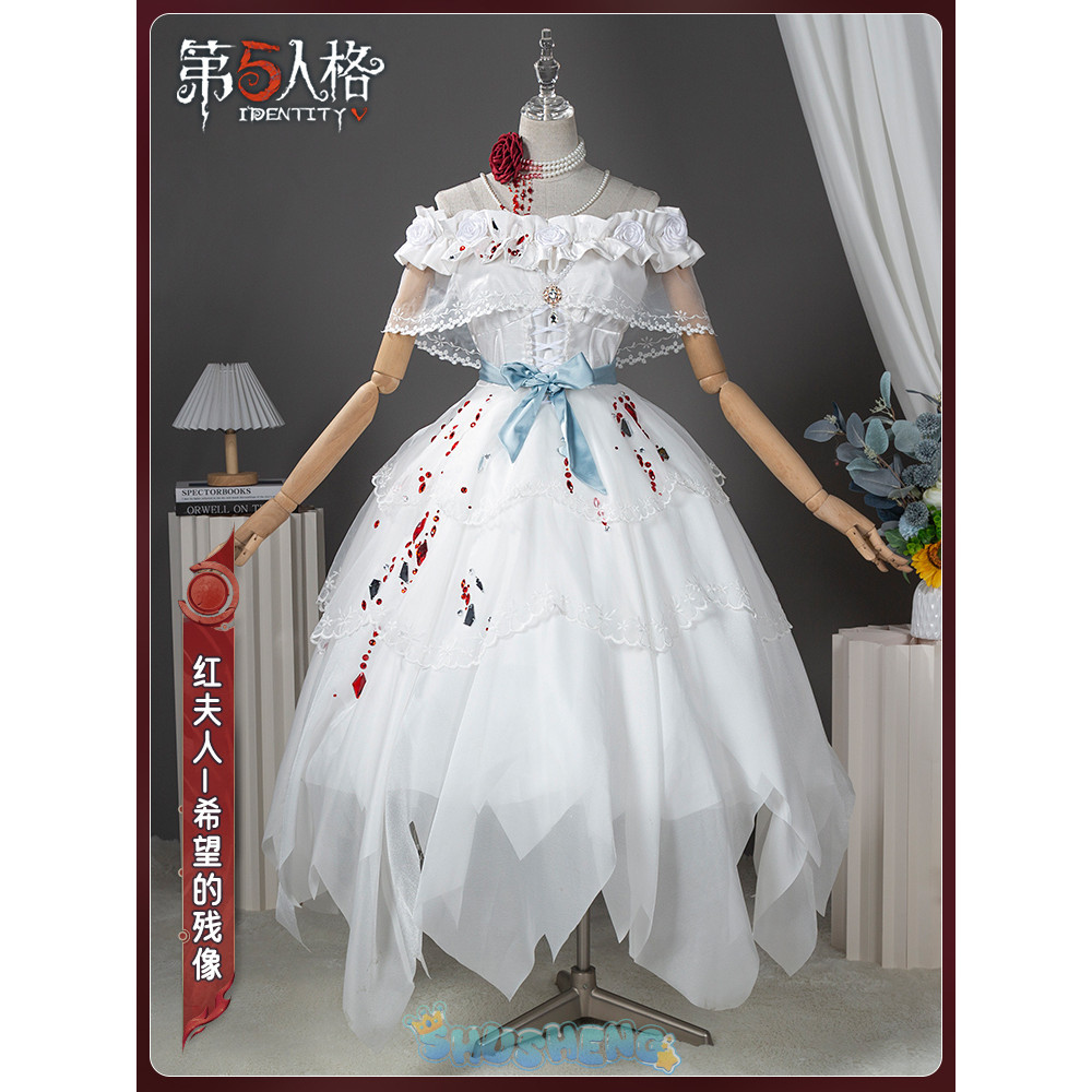 Identity V cosplay Game Marie Madame Red Mary Bloody Queen Cos Costume ...