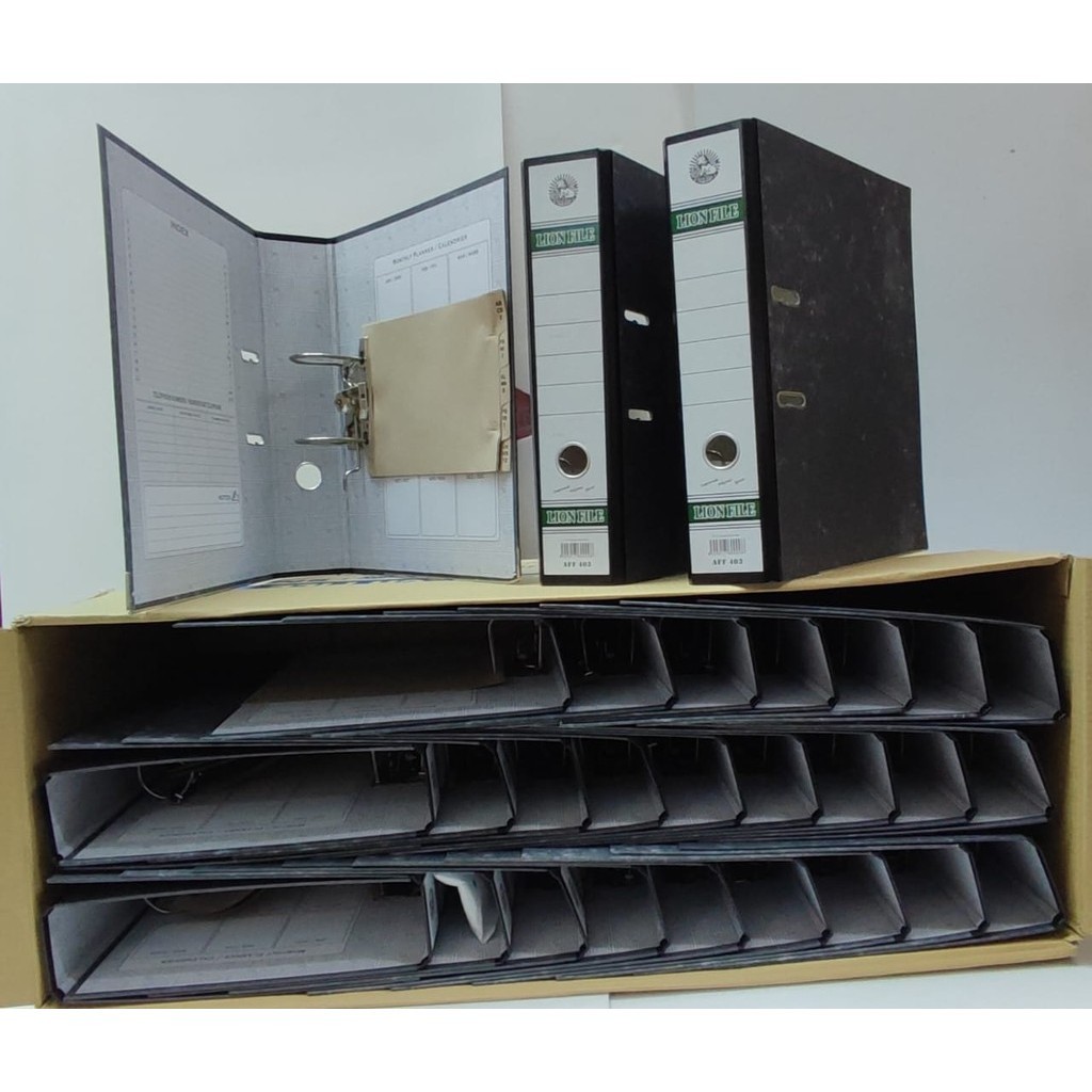 (30pcs / Carton) F4 Lion 3" Lever Arch File / Ring File + Index Divider ...