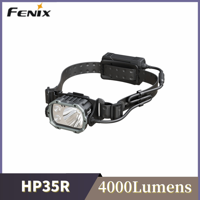 Fenix HP35R Multiple Sources Search&Rescue Headlamp 4000Lumens Type-C Rechargeable Include 2 ...