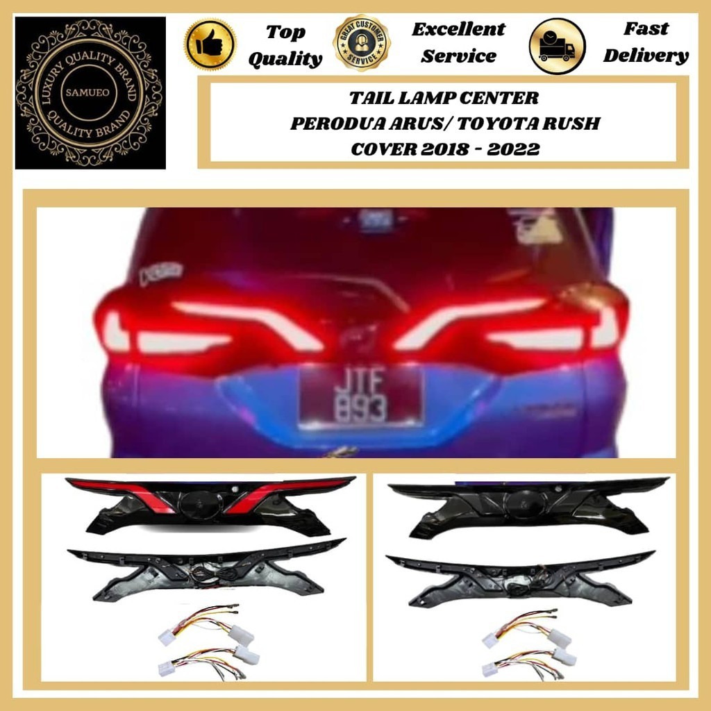 PERODUA ARUZ REAR CENTRE LED RUNNING BRAKE TAIL RUNNING WITH WELCOME ...