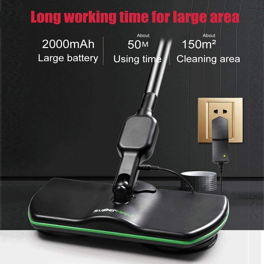 Malaysia Plug! SuperMaid Wireless Mop Lantai Rechargeable Cleaner Mop ...
